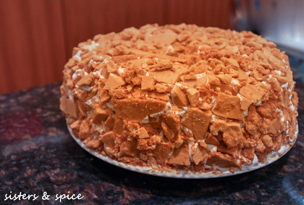 Coffee Crunch Cake - Sisters and Spice...and everything nice